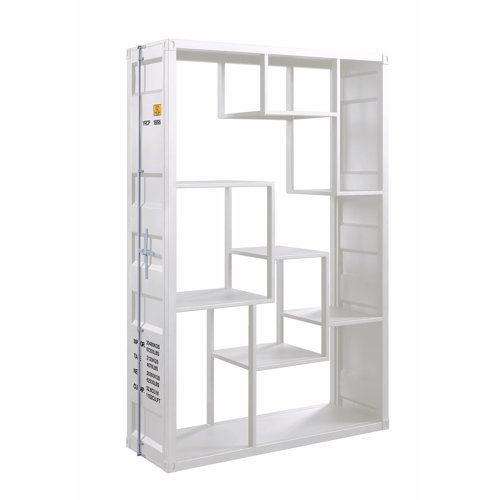 Williston Forge Jerhonda Geometric Bookcase | Wayfair Williston Forge Jerhonda Geometric Bookcase | Wayfair